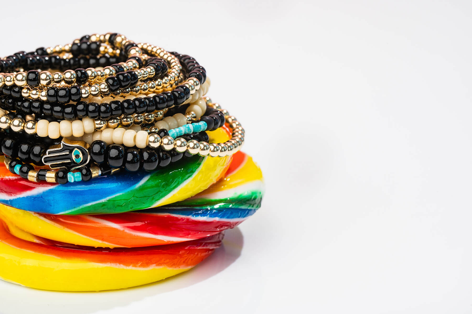 Colorful Beaded Bracelets, Handmade & Customizable by BomBom Beads